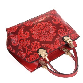 Vintage Style Pu Embossing Pattern Women Satchel on Luulla