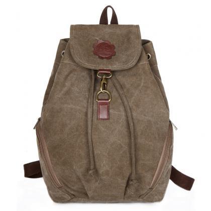 Fashion Retro Bucket Bag School Backpack on Luulla
