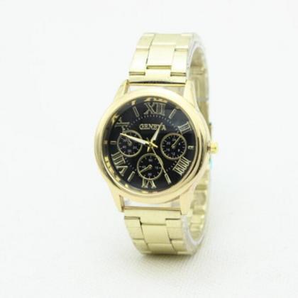 Classic Simple Alloy Strap Watch on Luulla