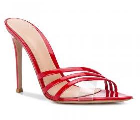 Summer Red Patent Leather Point Toe High Heel Sandals on Luulla