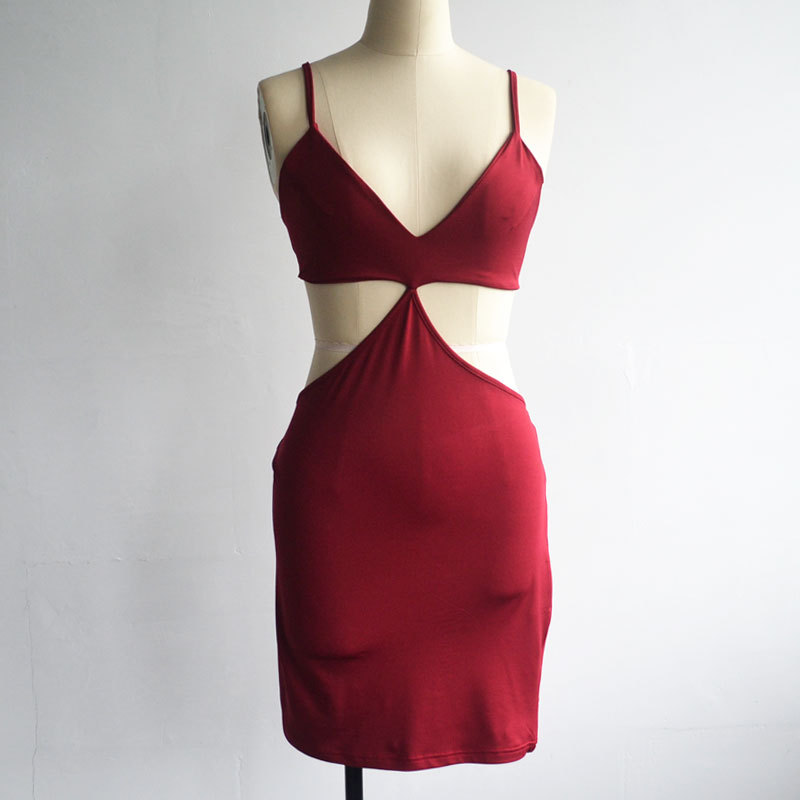 2017 Condole Belt Strapless Sexy Midriff Bodycon Dress on Luulla