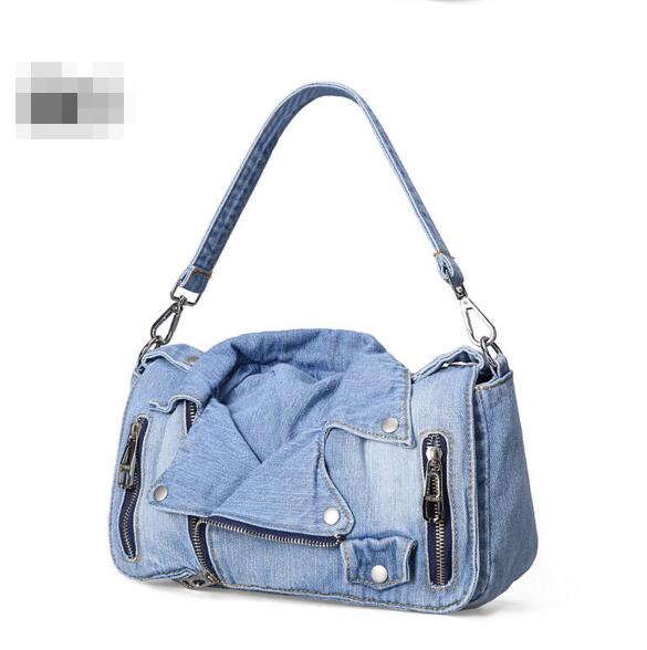 Chic Zip Denim Women Satchel on Luulla