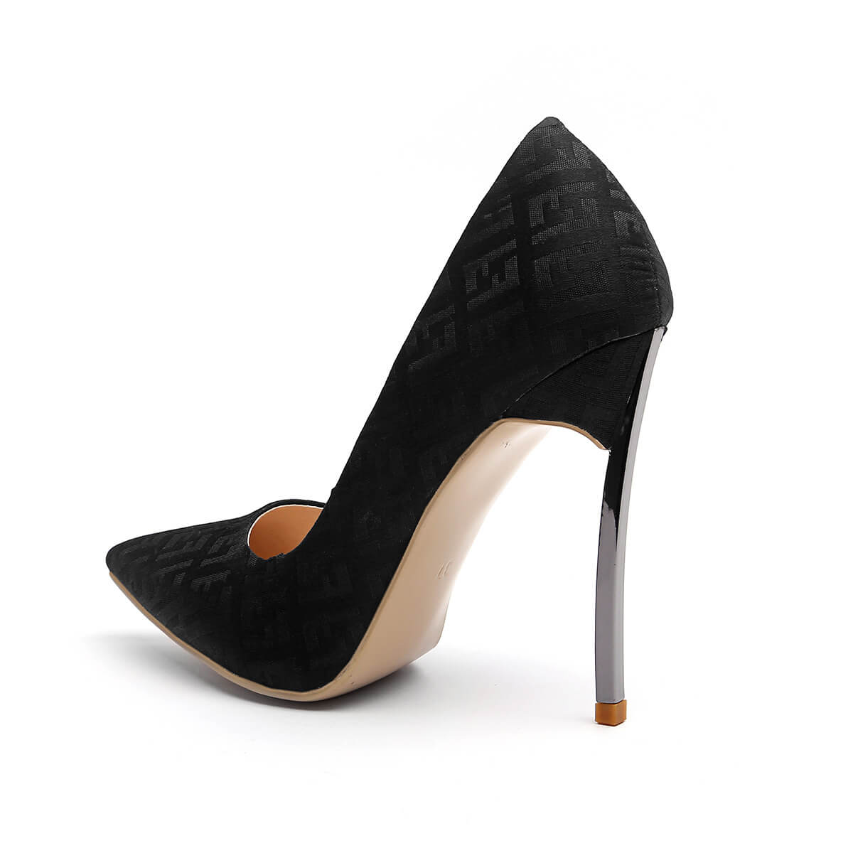 Casual Letter Print Pointed Toe Stiletto Heel Pumps on Luulla