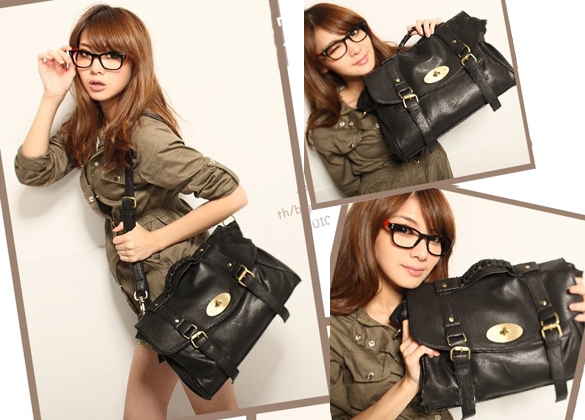 Handbag Spike Shoulder Bag Tote Handle With Magnetic Button on Luulla