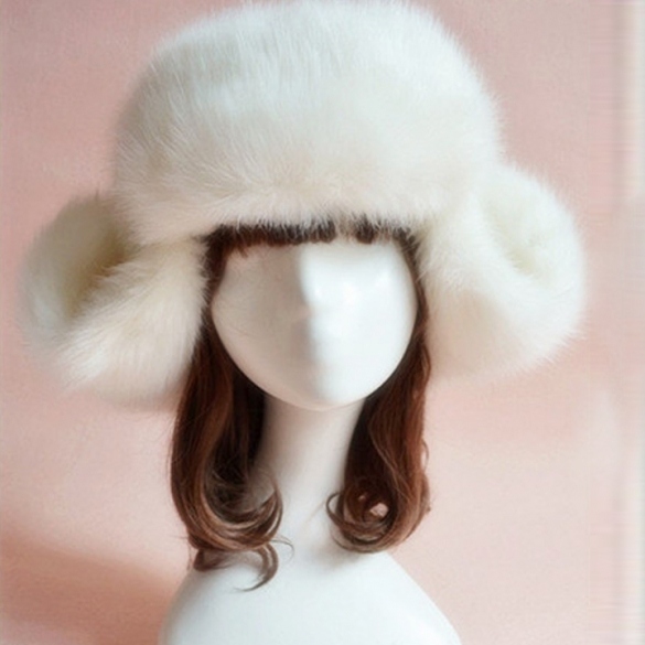 Fashion Faux Fur Hat Cap For Winter Fuzzy Cap on Luulla