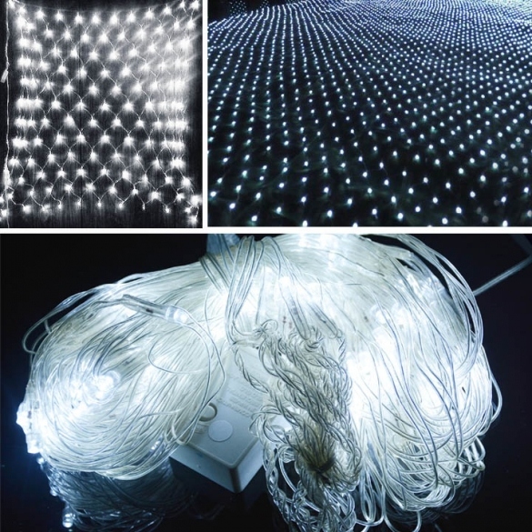 2m X 2m 144leds Led Net Light Fairy Lights Christmas Xmas Party Wedding ...