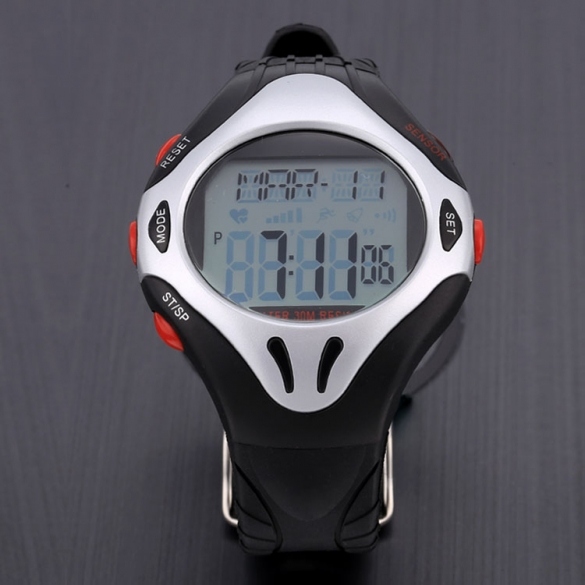 Fashion Men's Waterproof Sports Fitness Round Digital Wristwatch Watch ...