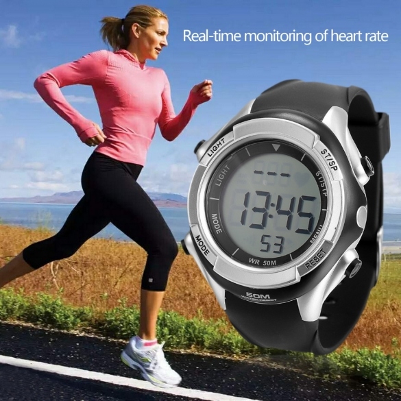 Unisex Waterproof Heart Rate Monitor Wireless Chest Strap And Round ...