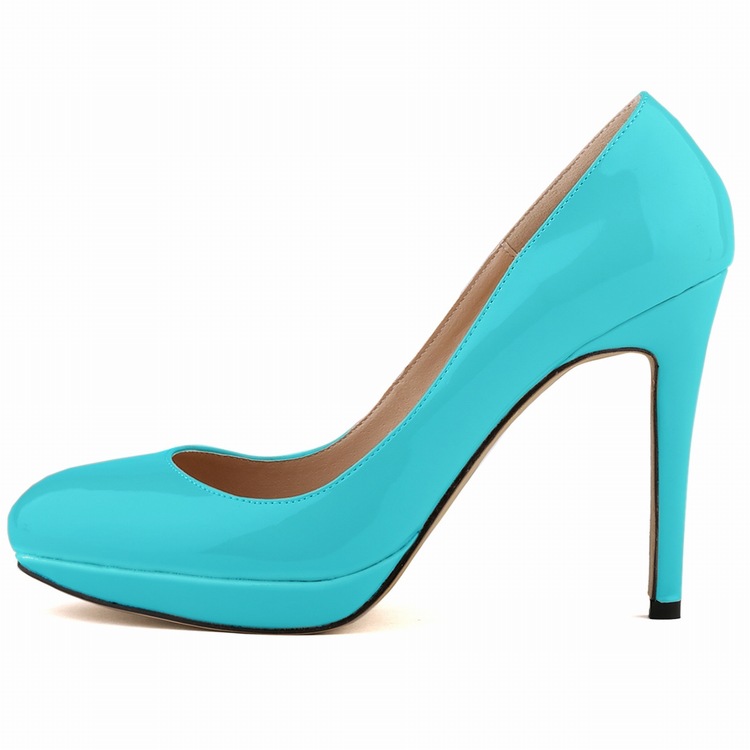 Pure Color Elegant High Platform Heels Shoes on Luulla