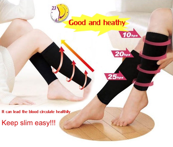 Thin Leg Calves Shaper Burn Plus Size Socks Compression Stovepipe ...
