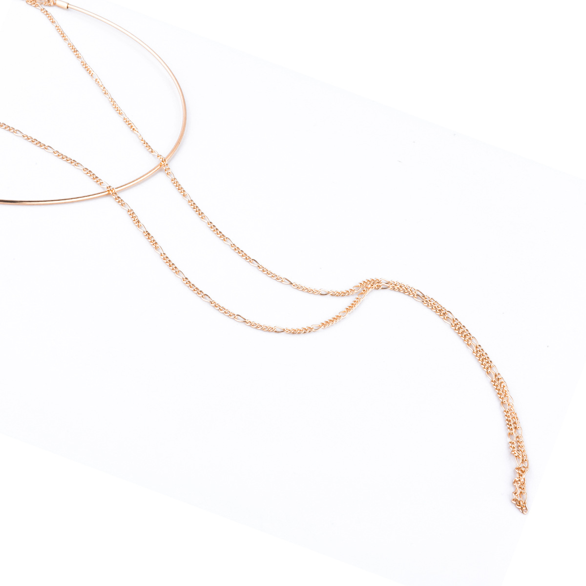 Metal Loops Open Collar Necklace on Luulla