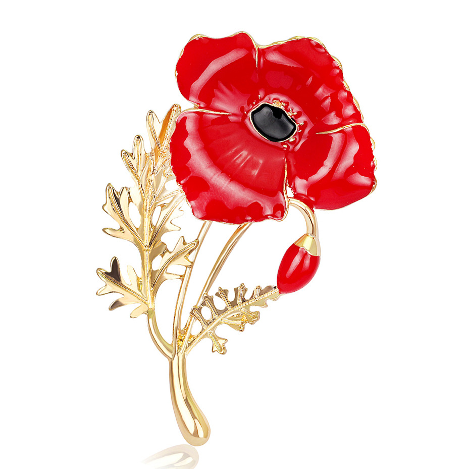 Beautiful Carnation Red High-grade Brooch on Luulla