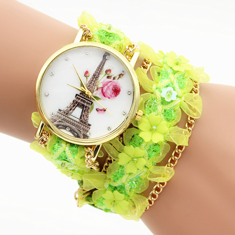 Lace Flower Chain Strap Watch on Luulla
