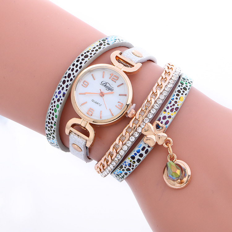 Clover Spot Print Multilayer Watch on Luulla