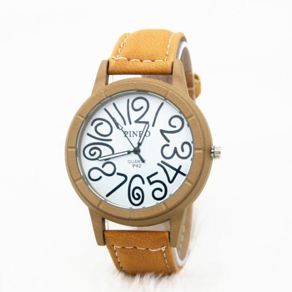 Unique Large Number Big Dial Watch on Luulla