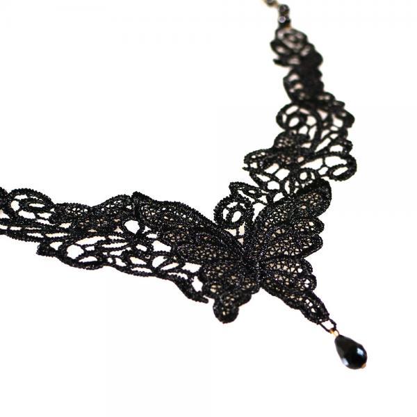 Fashion Butterfly Shape Lace Necklace on Luulla