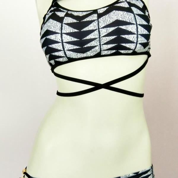 Fashion Sexy Bandage Two Piece Swimwear on Luulla
