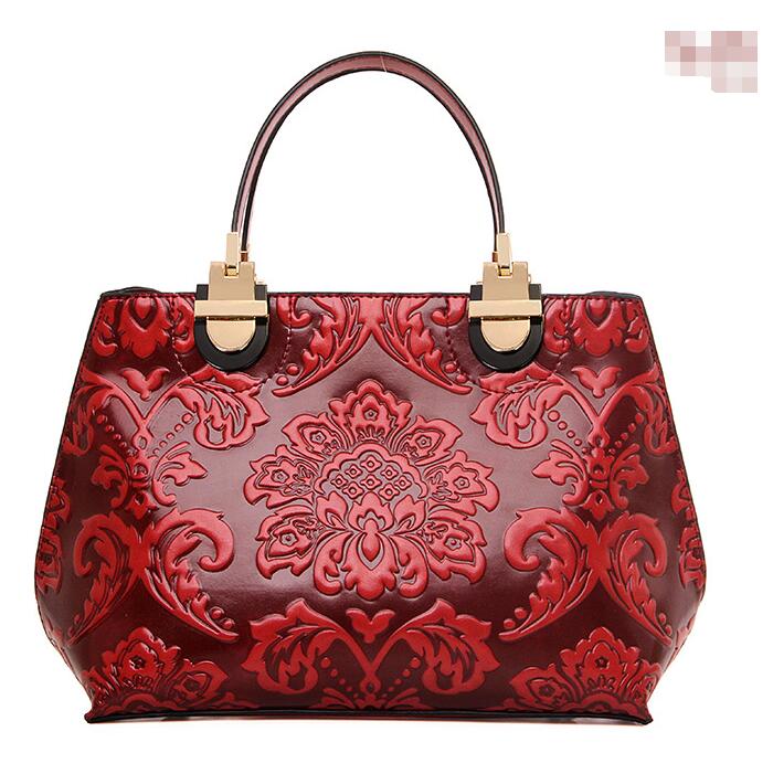Vintage Style Pu Embossing Pattern Women Satchel on Luulla