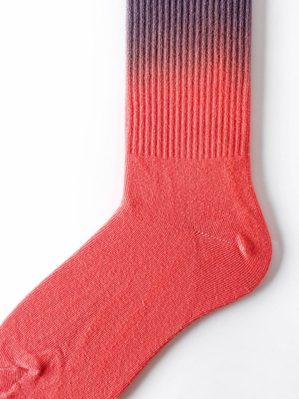 Black Red Stylish Cool Colorful Gradient Socks on Luulla