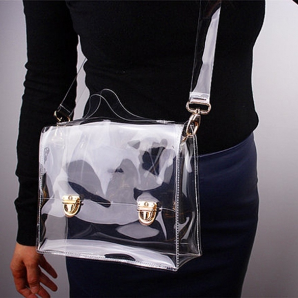 Transparent Pvc Crossbody Handbag on Luulla