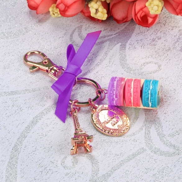 Fashion Romantic Beautiful Women Bow Key Chains Rings Bag Charm ...