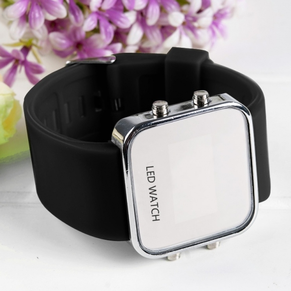 Fashion Unisex Led Display Quartz Waterproof Analog Wristwatch on Luulla