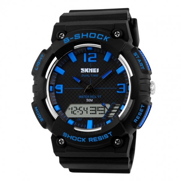 Fashion Men Digital Date Alarm Waterproof Rubber Sports Watch ...