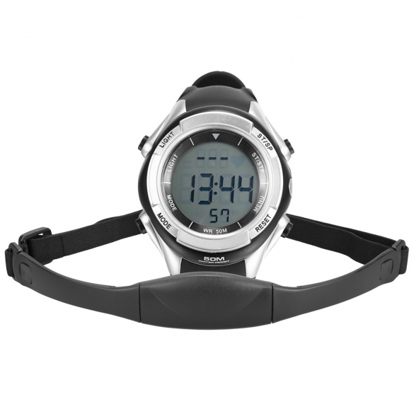 Unisex Waterproof Heart Rate Monitor Wireless Chest Strap And Round ...