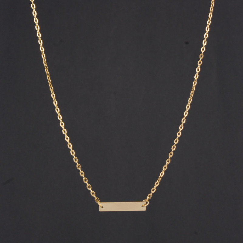 Simple Strip Short Clavicle Necklace on Luulla