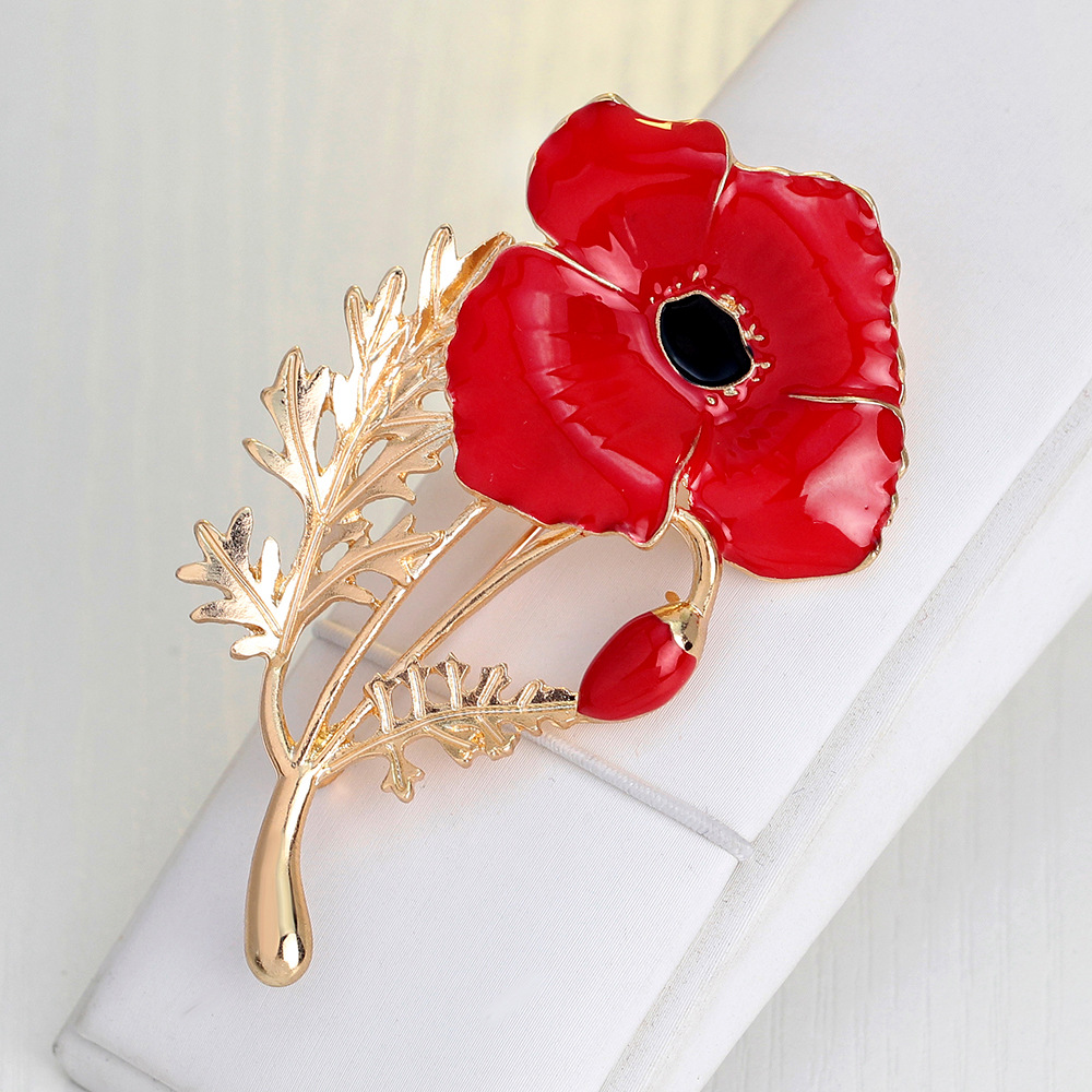 Beautiful Carnation Red High-grade Brooch on Luulla