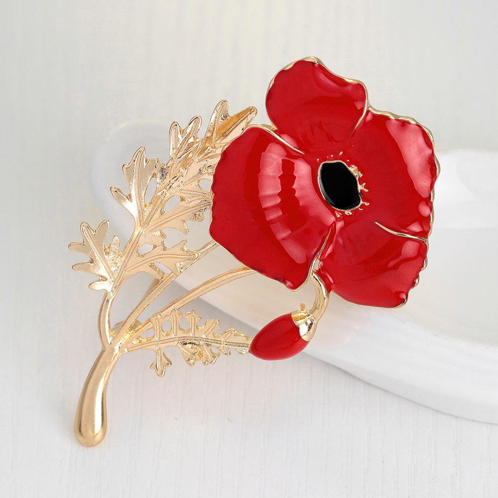 Beautiful Carnation Red High-grade Brooch on Luulla