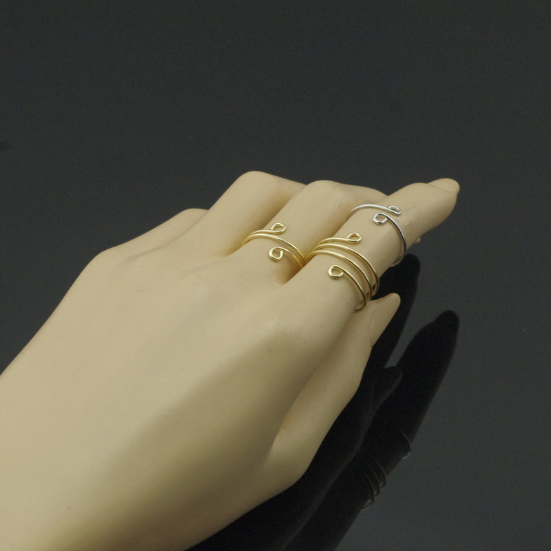 Smooth Metal Manual Twist Multilayer Ring on Luulla
