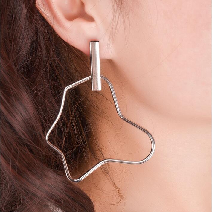 Geometric Abstraction Map Of Africa Earrings on Luulla