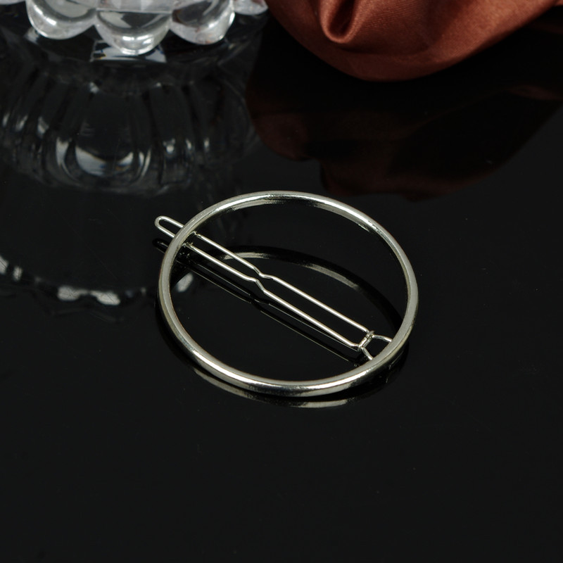 Simple Geometric Metal Ring Hair Clips on Luulla