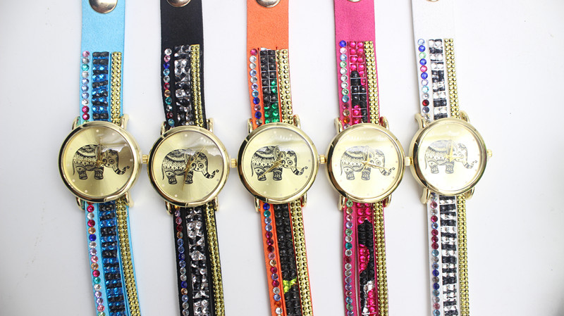 Colorful Beads Strap Elephant Watch on Luulla