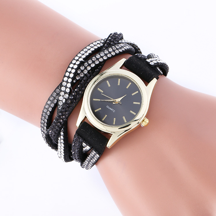 Classic Crystal Strap Quartz Watch on Luulla