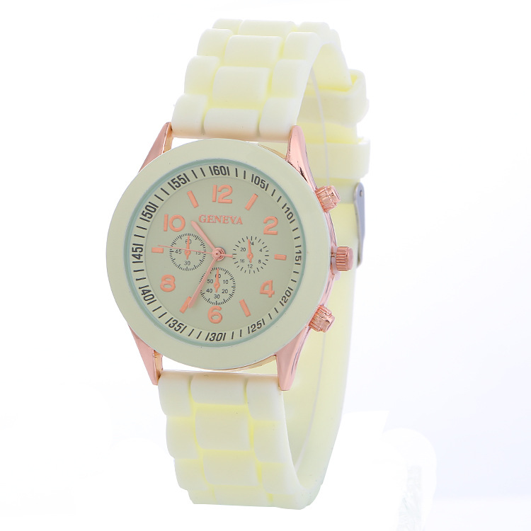 Sweet Candy Color Silicone Bracelet Watch on Luulla