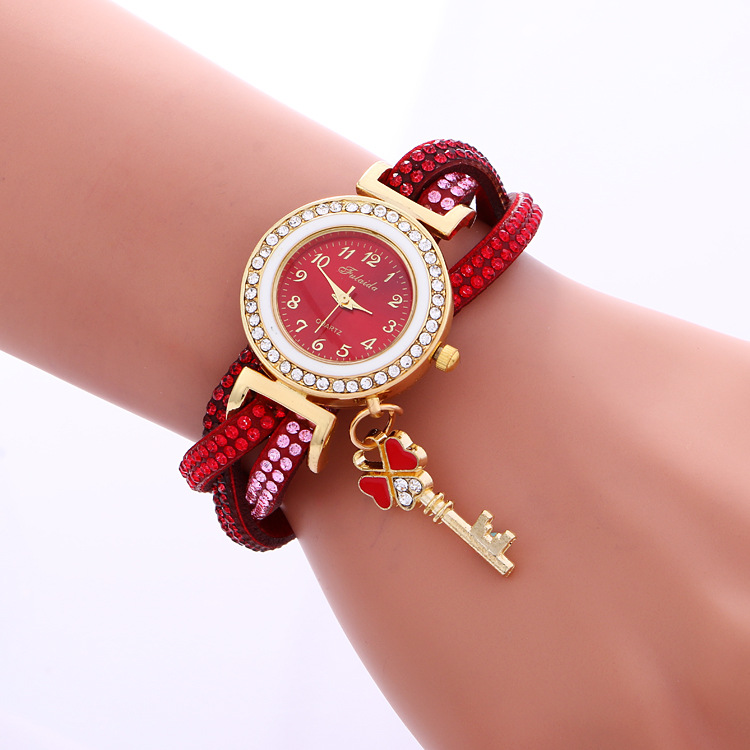 Colorful Crystal Twist Strap Key Watch on Luulla