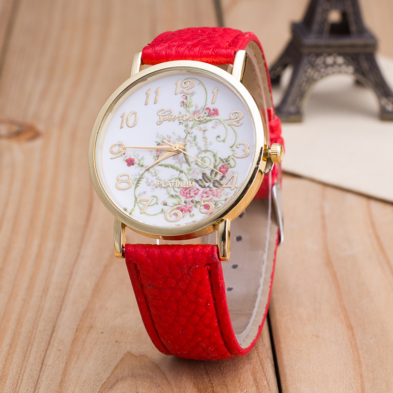Korea Style Floral Print Watch on Luulla