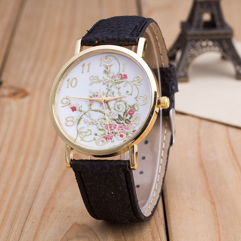 Korea Style Floral Print Watch on Luulla